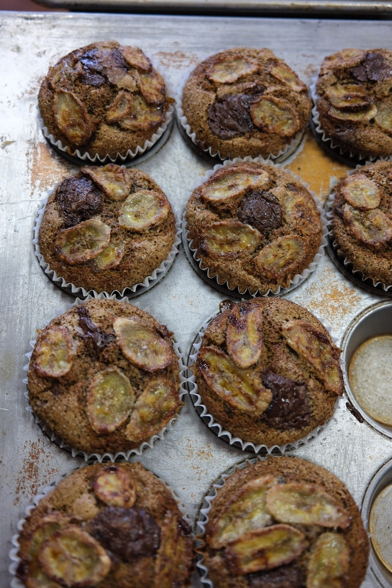 Chocolate Hazelnut Banana Muffin (vegan) – Tabor Bread